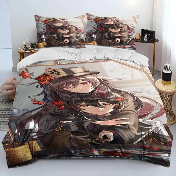 Anime Game Genshin Impact Doona Cover - Zirconic - Zirconic