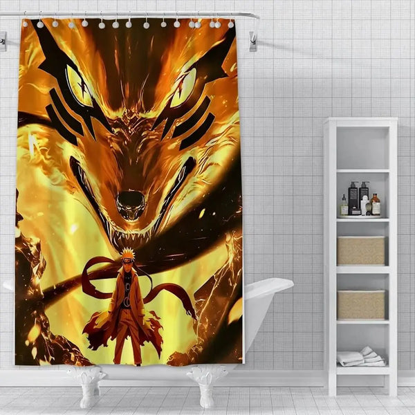Anime Naruto Uzumaki Shower Curtain - Vibrant & Durable - Zirconic