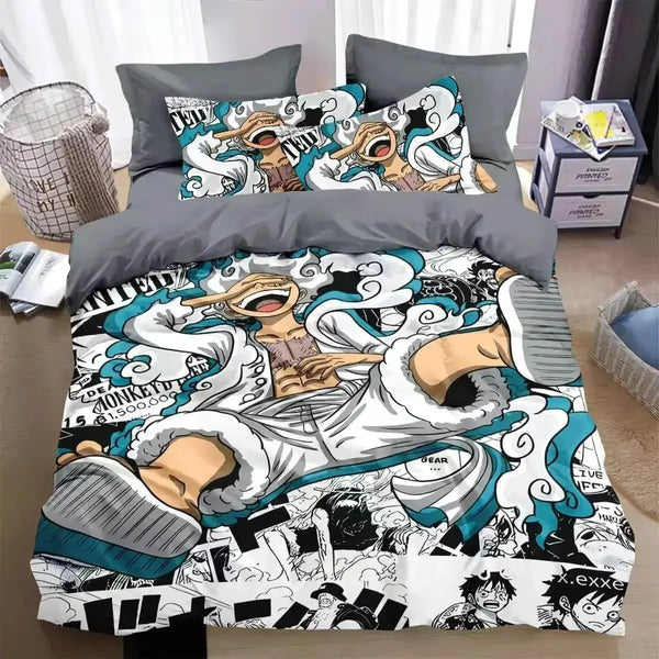 Anime One Piece Bedding Set- Zirconic - Zirconic