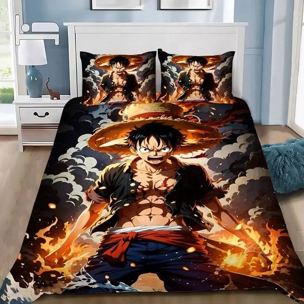 Anime One Piece Luffy Bedding Set - Zirconic - Zirconic