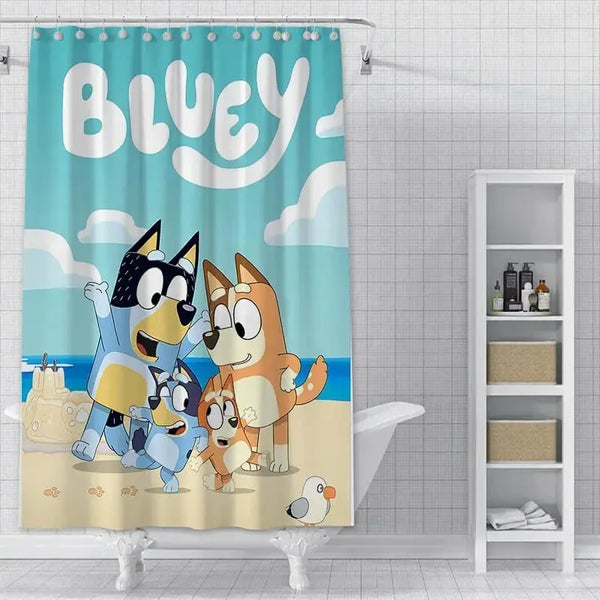 Bluey Family Shower Curtain - Zirconic - Zirconic