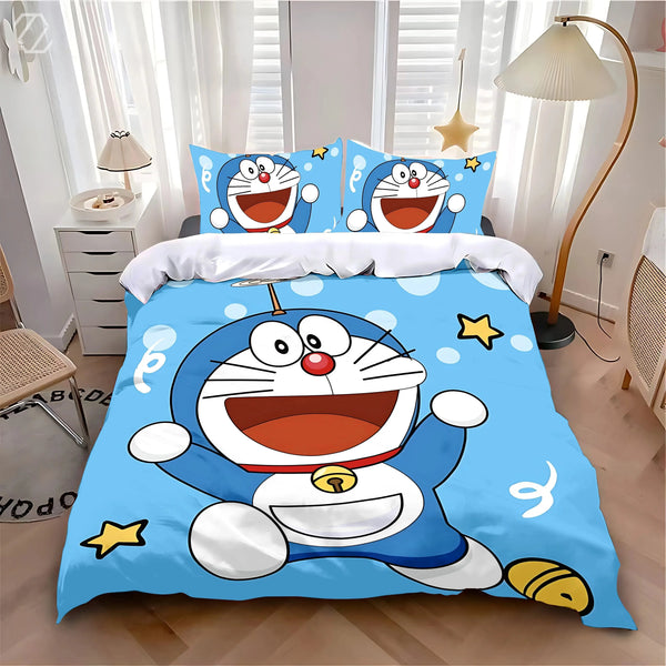 Doraemon Duvet Cover - Fun & Functional Bedding - Zirconic