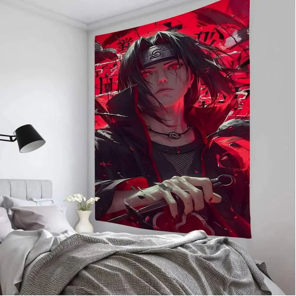 Itachi Akatsuki Wall Art -Naruto Anime Wall Hanging - Zirconic