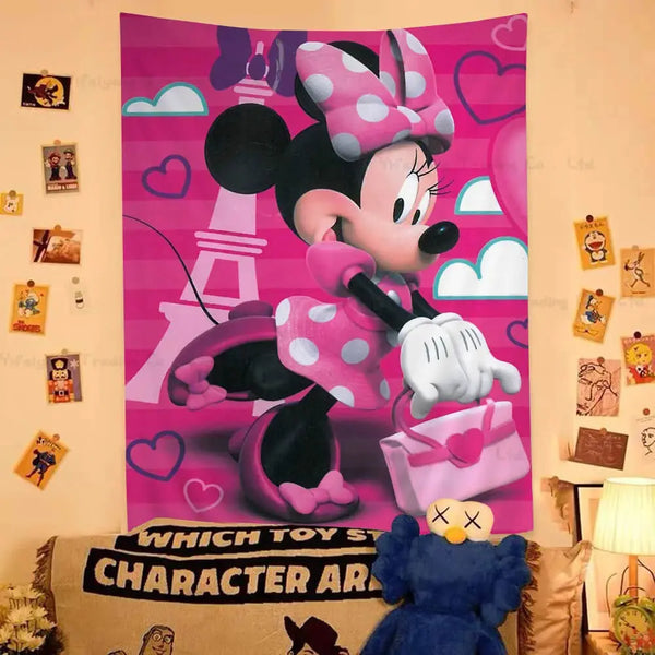 Minnie Mouse Wall Tapestry - Zirconic - Zirconic