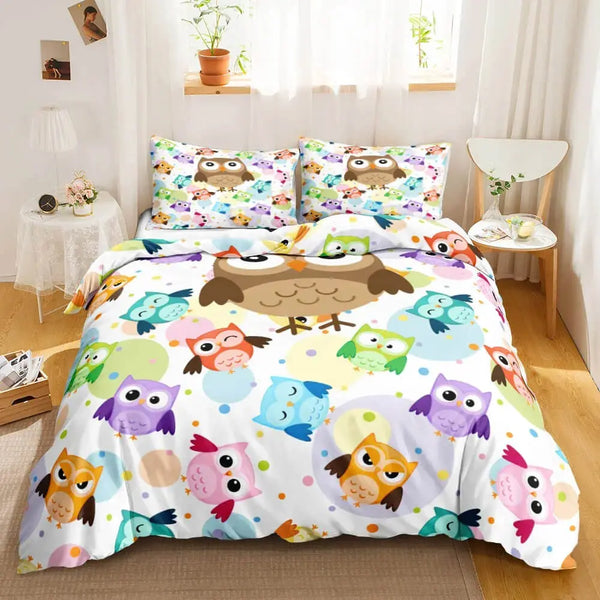 Owl Doona Cover - Zirconic - Zirconic