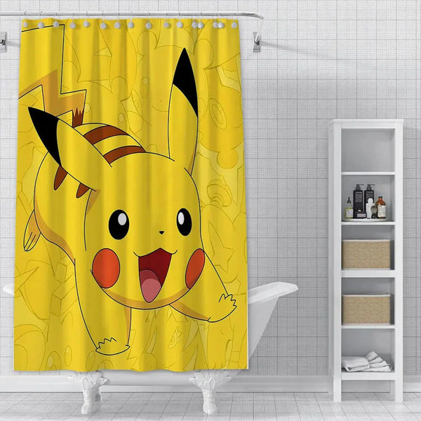 Pikachu Shower Curtain - Zirconic - Zirconic