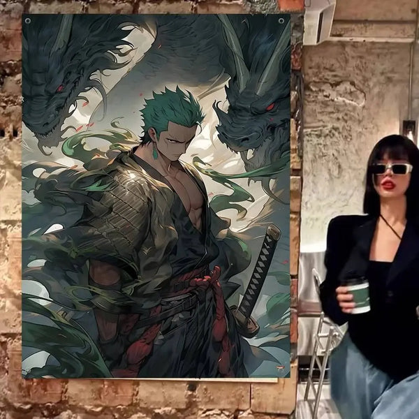 Roronoa Zoro Room Banner – One Piece Swordsman Tapestry | Zirconic ...
