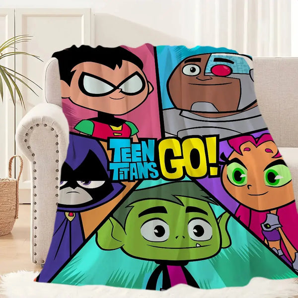 Teen Titans Go Throw Blanket - Zirconic - Zirconic