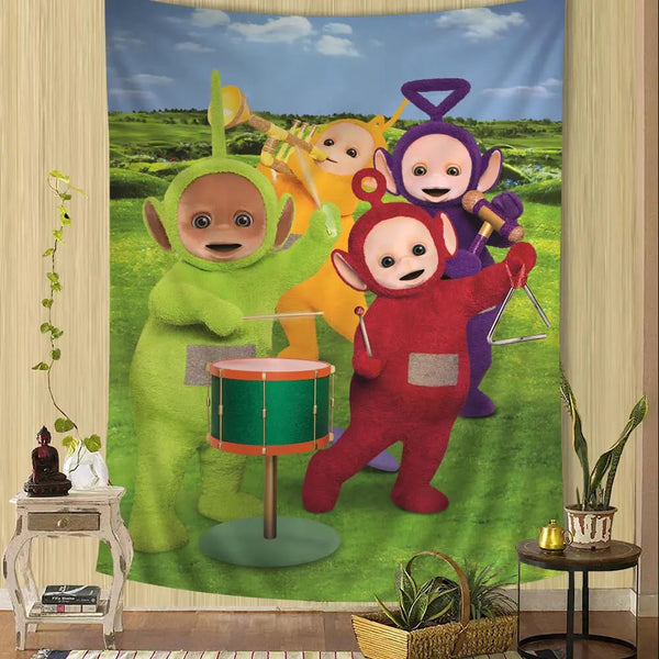 Teletubbies Wall Tapestry - Zirconic - Zirconic